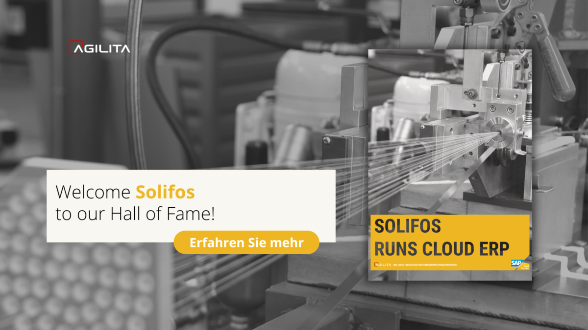 Solifos AG: From 0 to ERP - in just six weeks - AGILITA